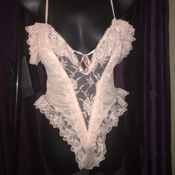 Intimates & Sleepwear | Sold Vintage Ruffle Lace Teddy | Poshmark